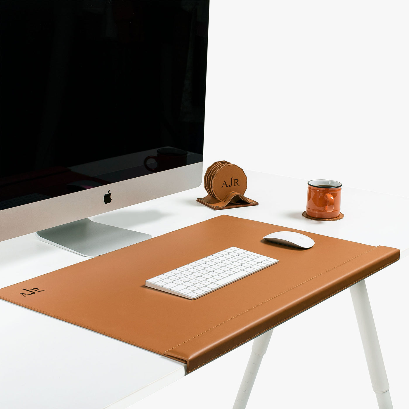 Leather Desk Pad with Edge Protector - Sycamotre Custom – SycamotreCustom