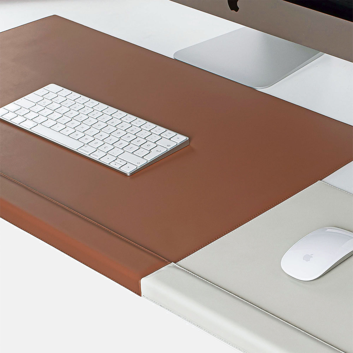 Leather Desk Pad with Edge Protector - Sycamotre Custom – SycamotreCustom