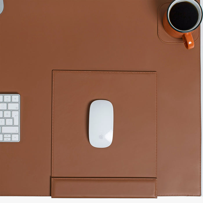 Leather Desk Pad with Edge Protector - Sycamotre Custom – SycamotreCustom